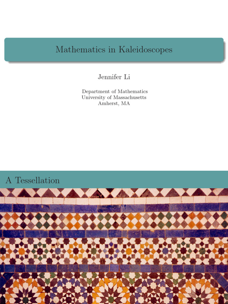 Mathematical Concepts in Kaleidoscopes | PDF | Triangle | Vertex (Geometry)