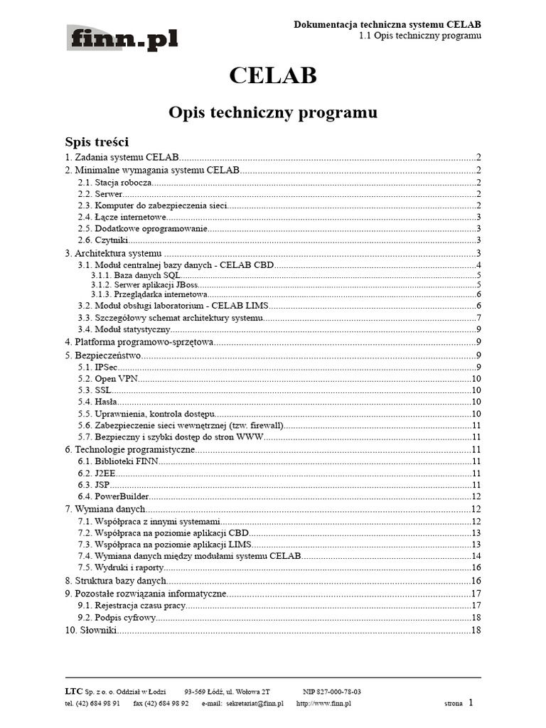 F8C - 1.1. Opis Tech. Progr PDF | PDF