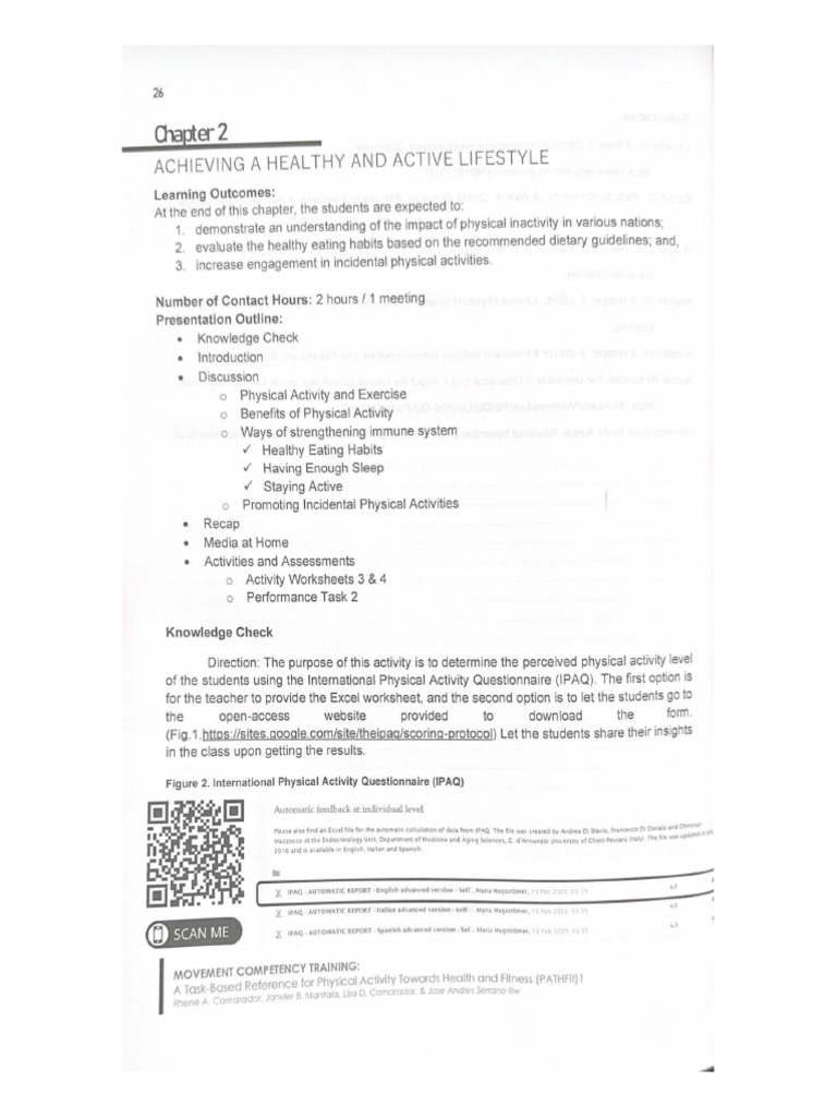 Chapter 2 Pathfit midterm exam | PDF