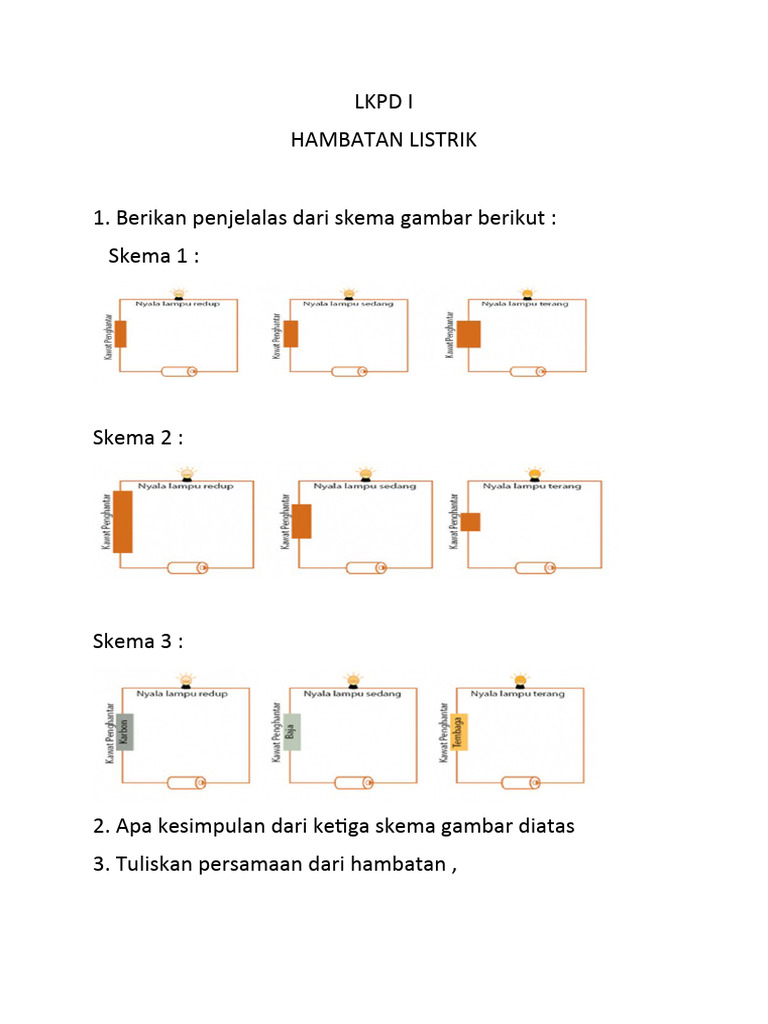Hambatan Listrik & Skema | PDF