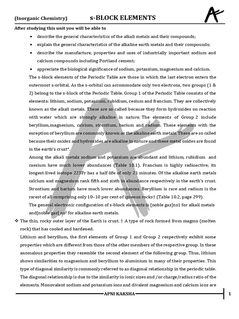 Sheet - 01 - S-Block | PDF