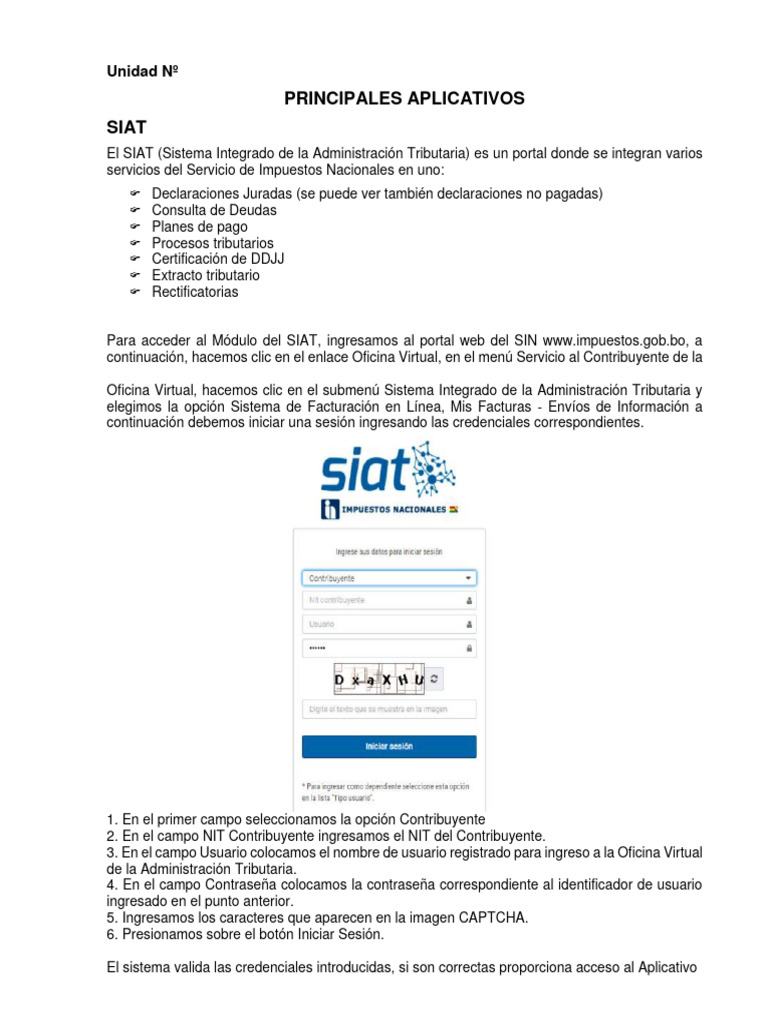 Unidad #7 SIAT - RCV | PDF | Pagos | Factura
