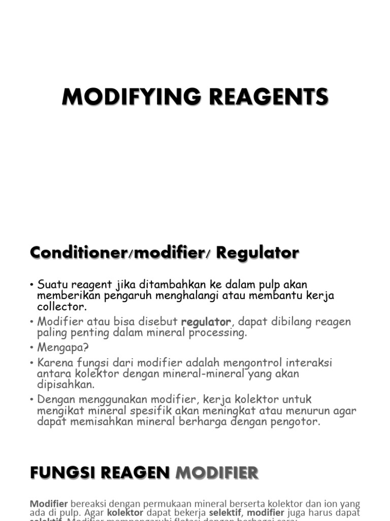 9 - Modifying Reagents - 1 | PDF