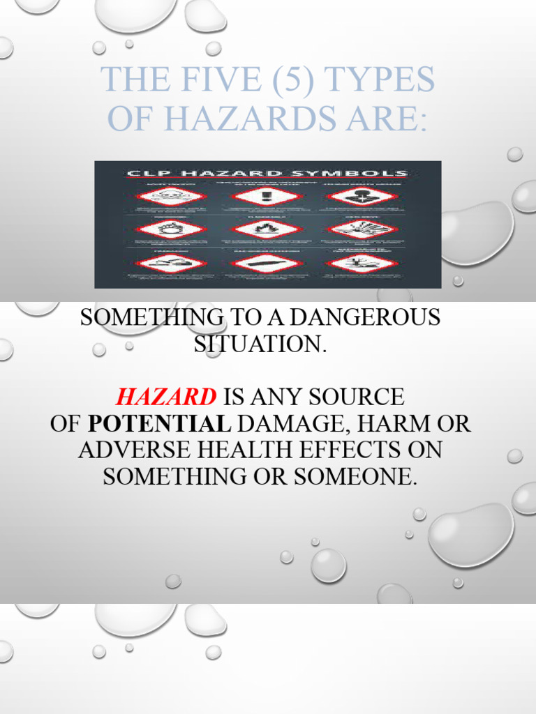 T.l.e.9 Types of Hazard Q1 W4 | PDF | Self-Improvement | Wellness