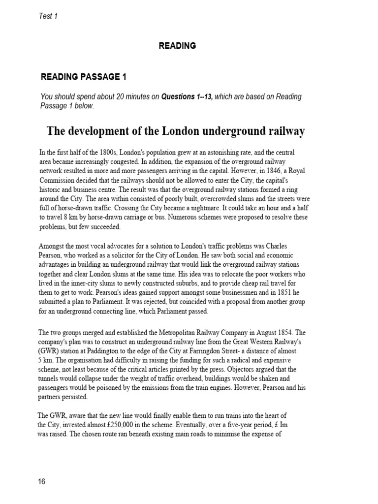 Development of the London Underground | PDF