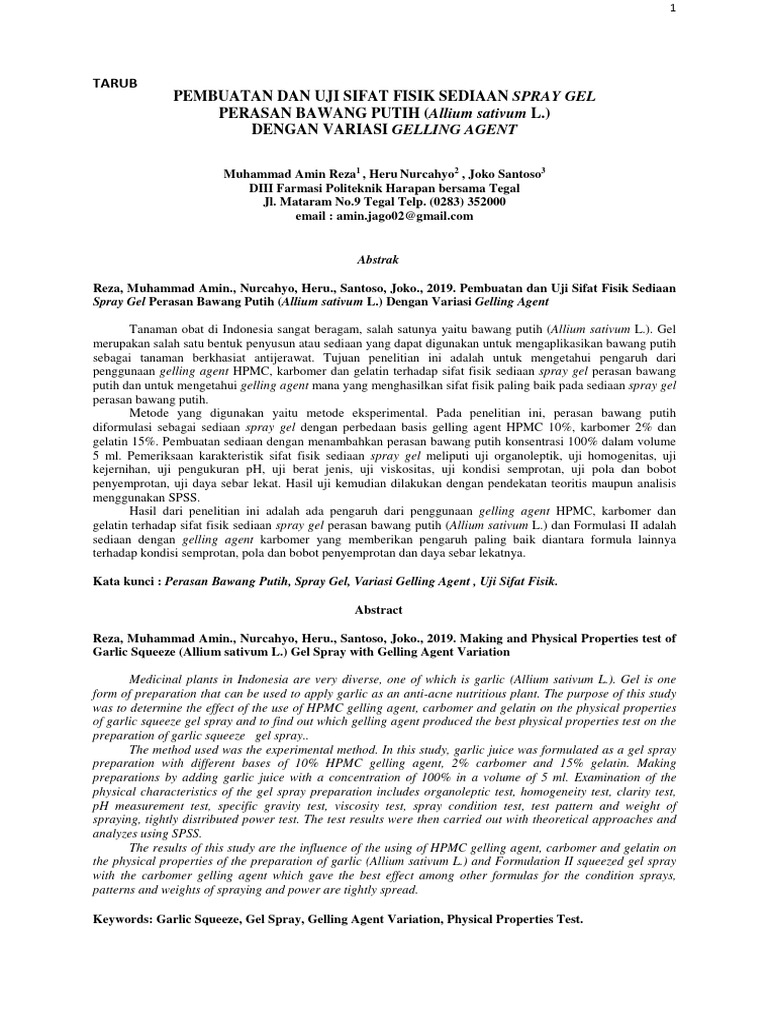 JURNAL - Muhammad Amin Reza | PDF