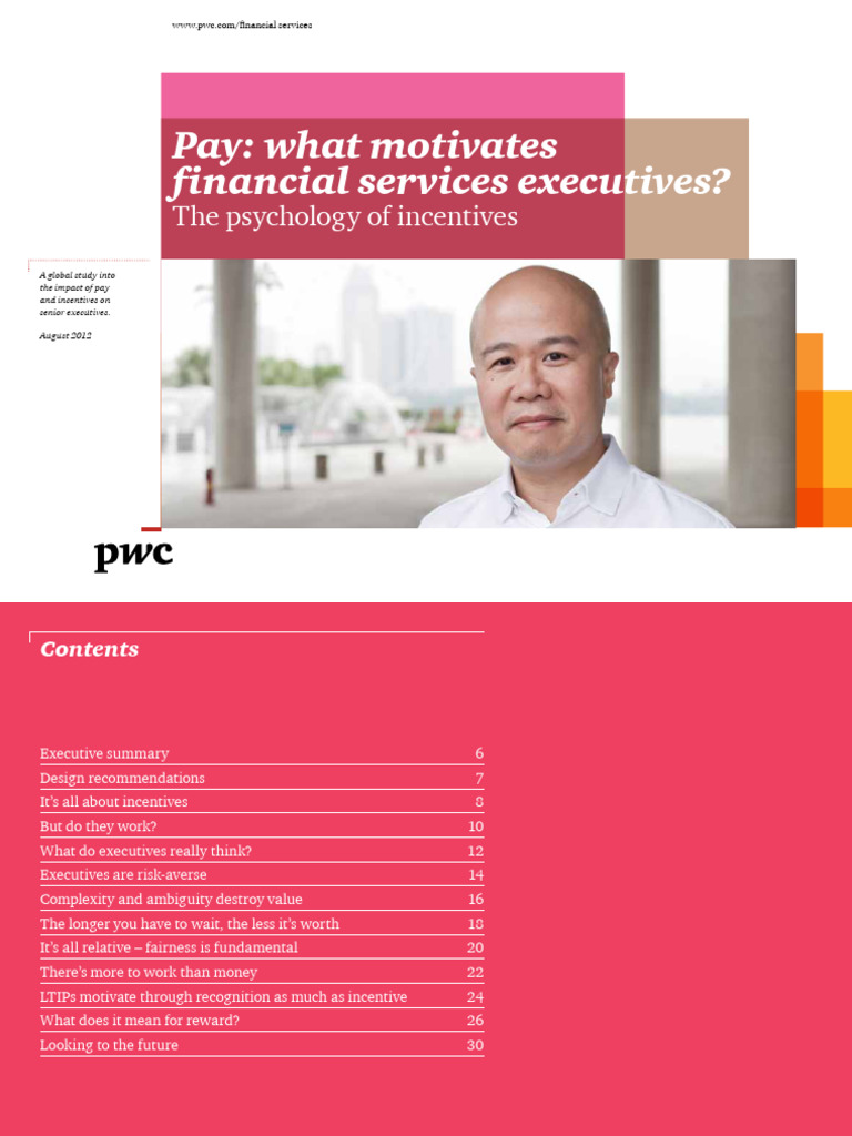 PWC Pay What Motivates Financial Services Executives | PDF