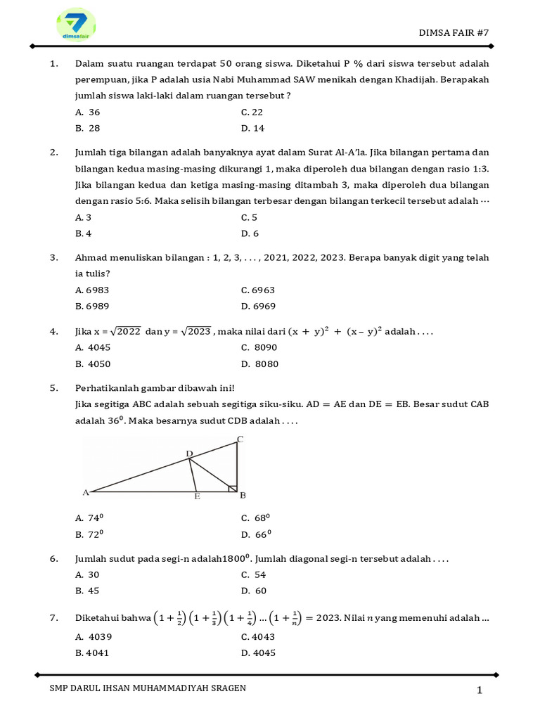 MTK Dimsa Fair 7-1 | PDF
