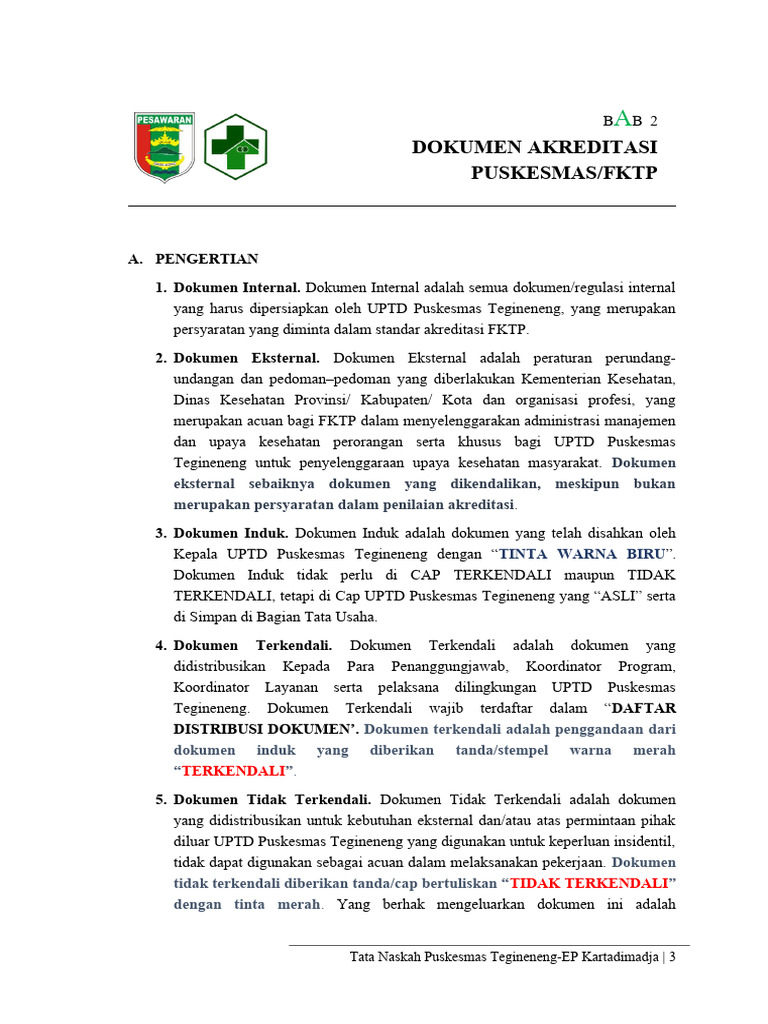 04 - Bab 2 Dokumen Akreditasi - Oke - 4-5 | PDF