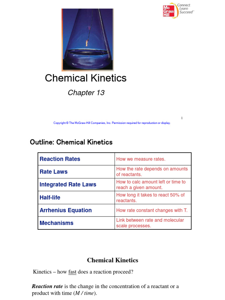 CH 13 - Chemical Kinetics First Part | PDF