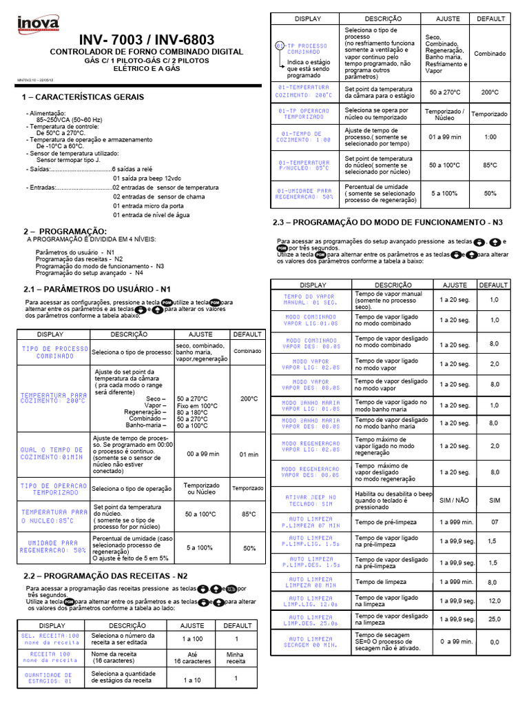 Manual Inv-7003 Inv-6803 | PDF
