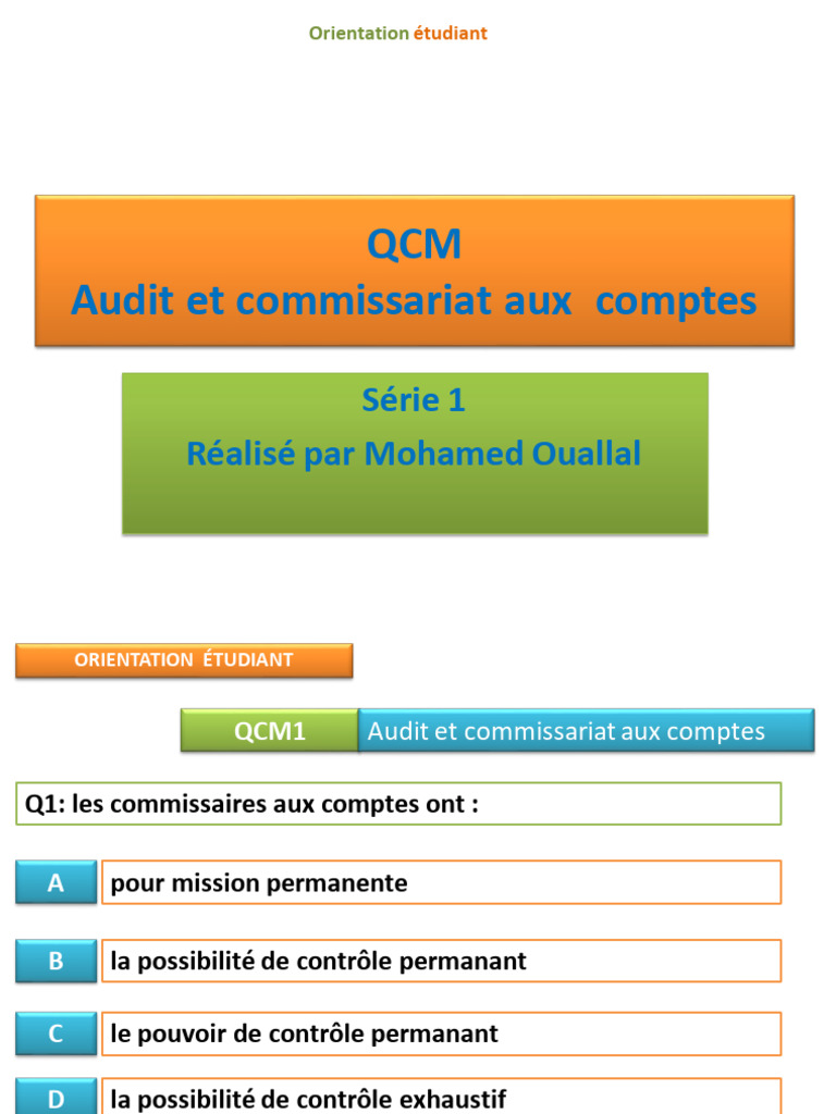QCM AUDIT | PDF