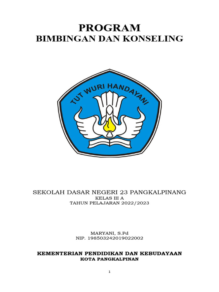 PROGRAM BK Kelas 3 | PDF