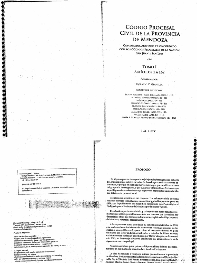 CPC Comentado - Tomo I | PDF