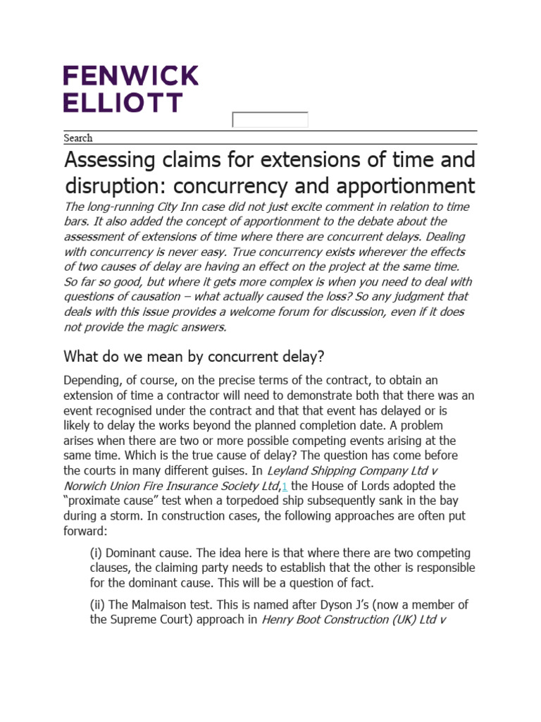 Concurrent Claim | PDF | Judgment (Law) | Liquidated Damages