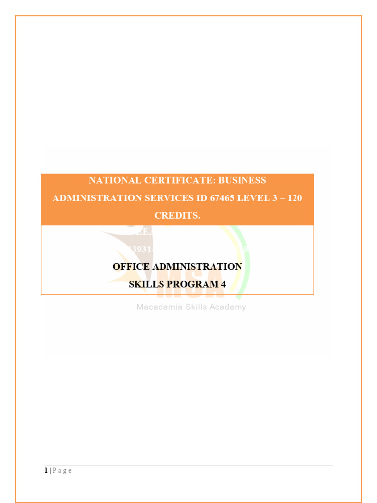 Saqa-13931-7706-13929-13937-13934 - Learner Guide | PDF | Business