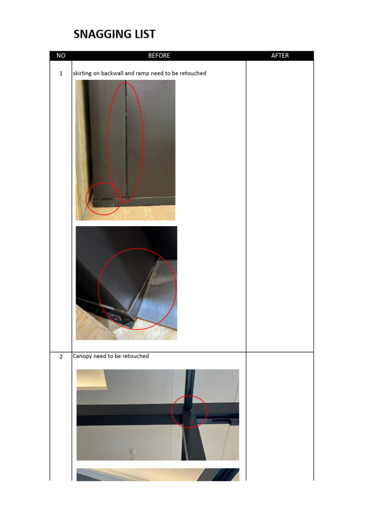 Snagging List - Kota Kasablanka | PDF