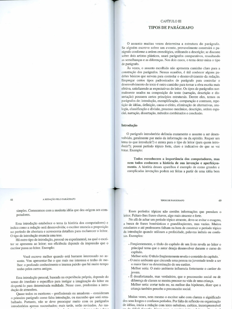 Texto 04 - Redação Pelo Parágrafo (Parte 02) | PDF