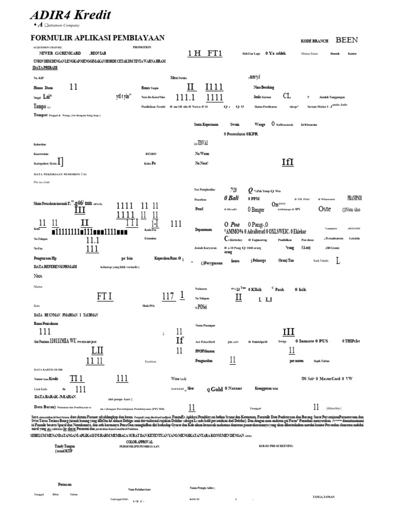 form-adira-kreditlaptop88 (1) | PDF