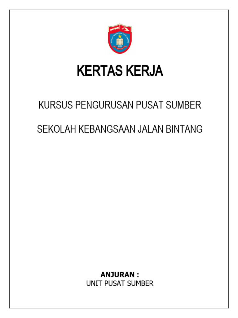 Kertas Kerja Kursus Pengurusan PSS | PDF