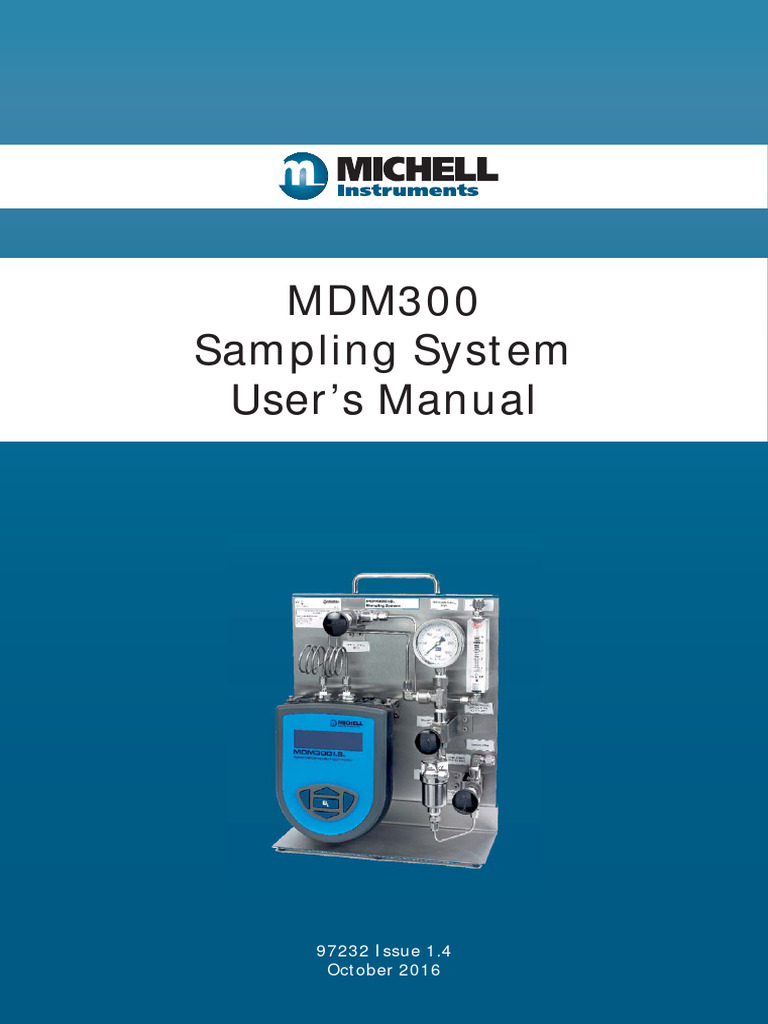 Michell MDM300 Sampling System Manual | PDF