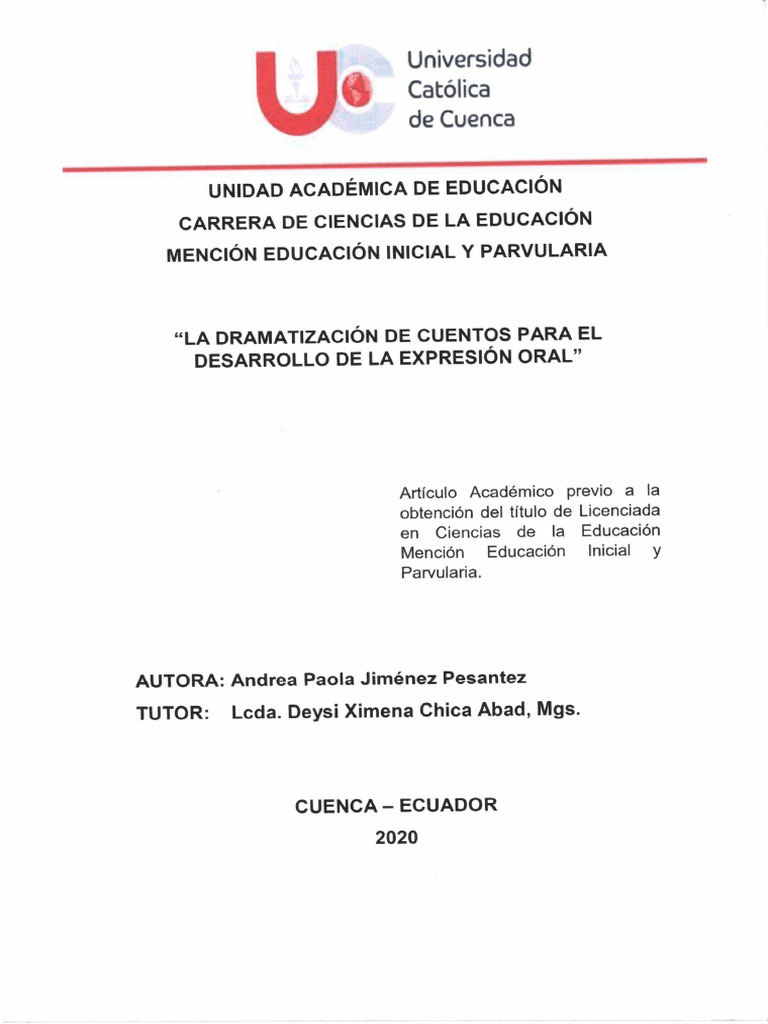 Tesis Andrea Paola Jimenez 2020 | PDF Tesis Andrea Paola Jimenez 2020 | PDF