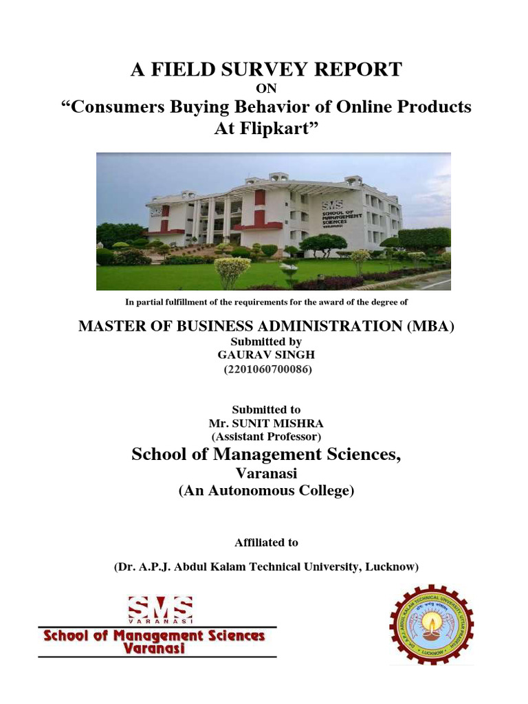 Gaurav Singh - A Project Report Flipkart | PDF Gaurav Singh - A Project Report Flipkart | PDF