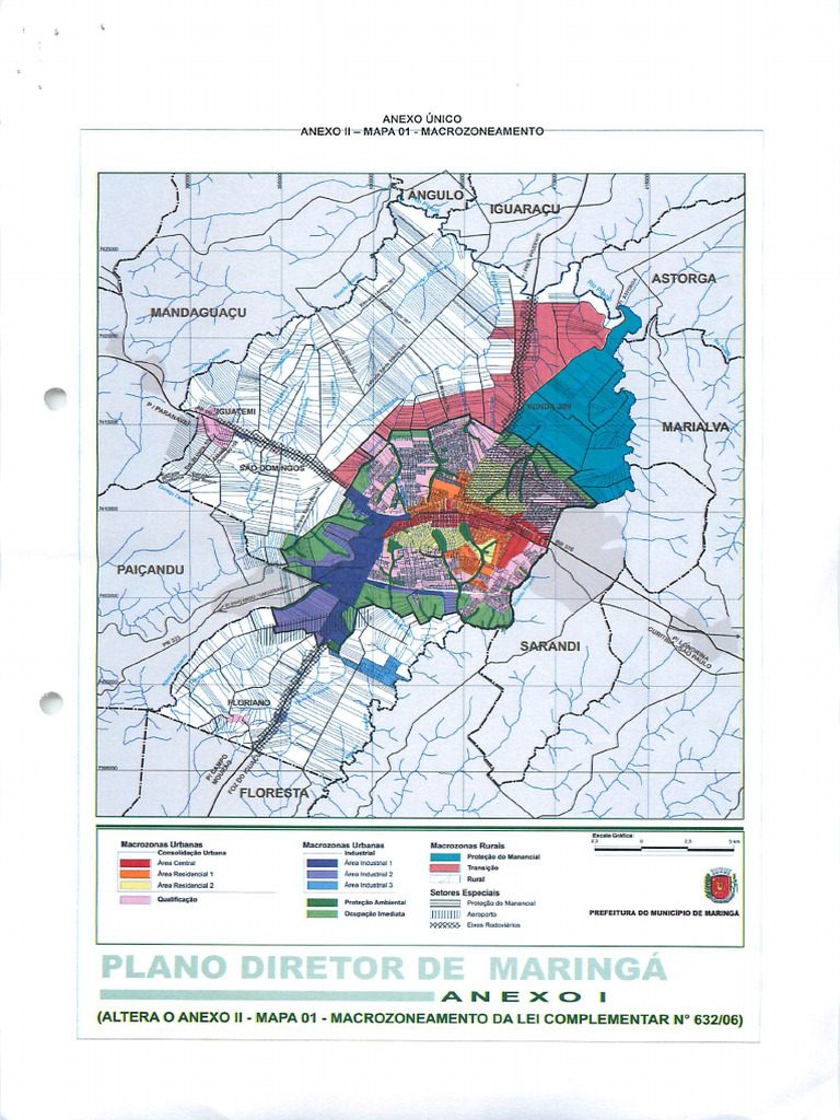 Mapa Maringá - Macrozoneamento | PDF