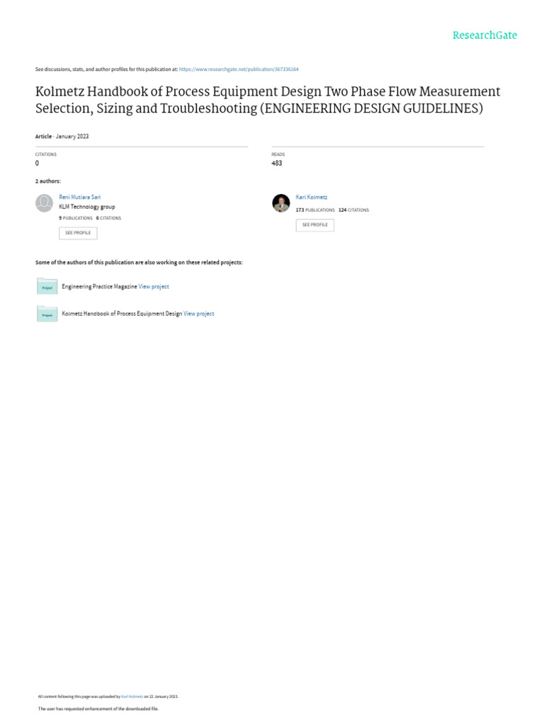 Engineering Design Guidelines Two Phase Flow Measurement Rev1.1web | PDF