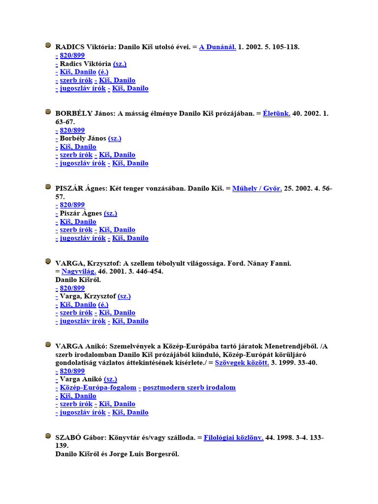 Danilo Kis | PDF