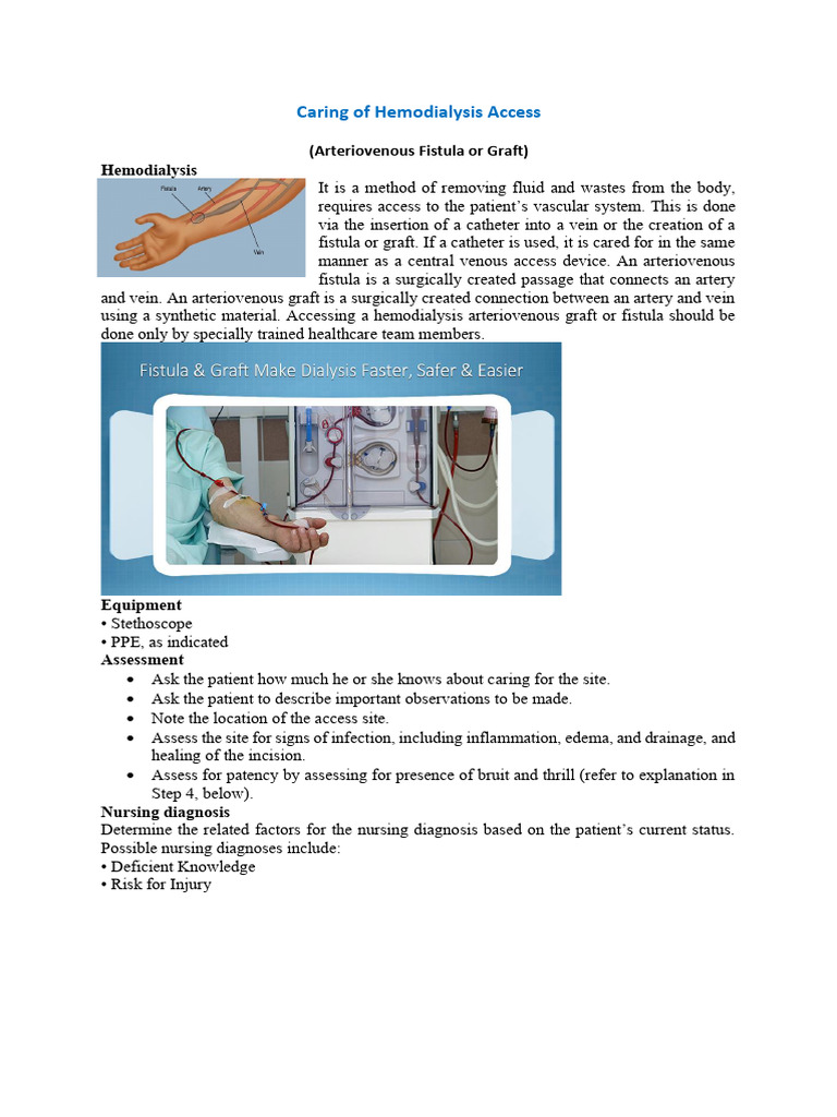 OSCE Procedures | Download Free PDF | Hemodialysis | Vein