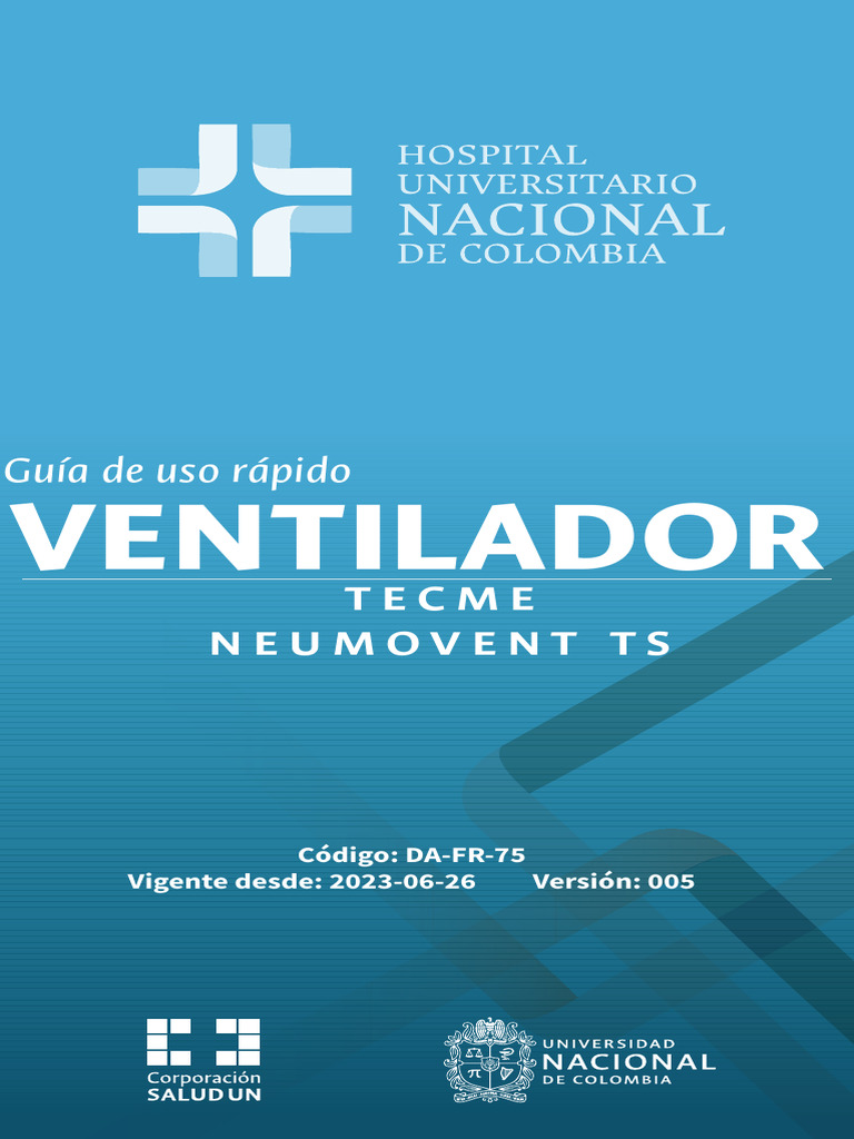 Guia Rapida Ventilador Tecme Neumovent | PDF