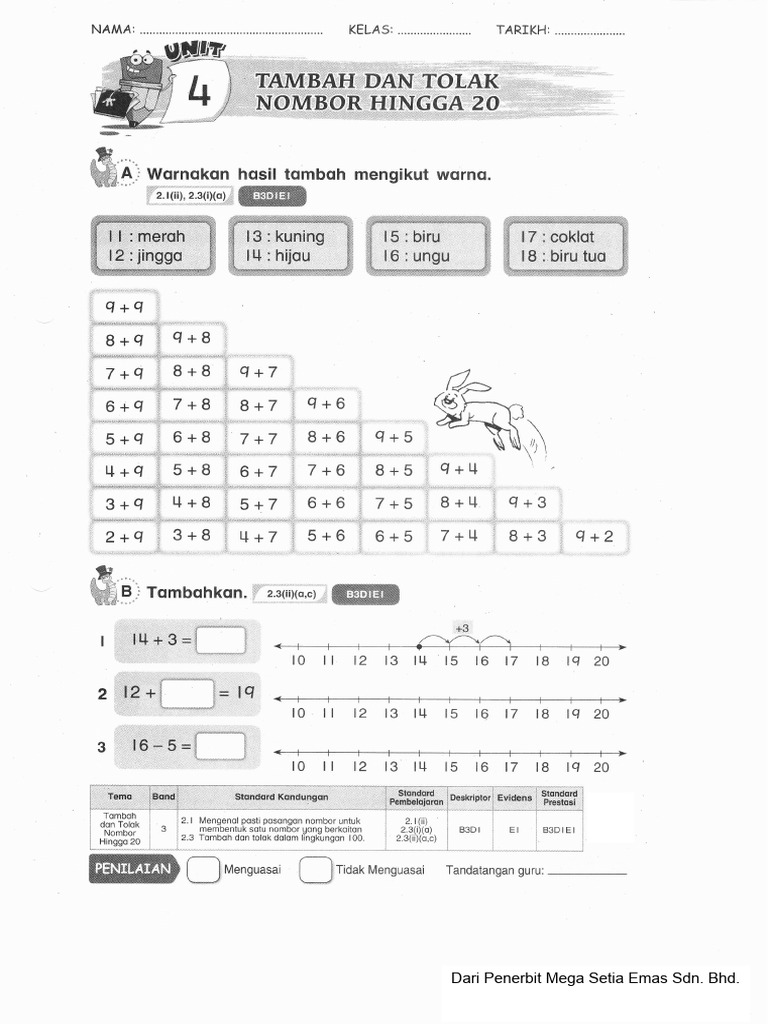 Latih-Tubi-Soalan-Latihan-Matematik-Tahun-1-Cuti-Bulan-Mac-4 | PDF