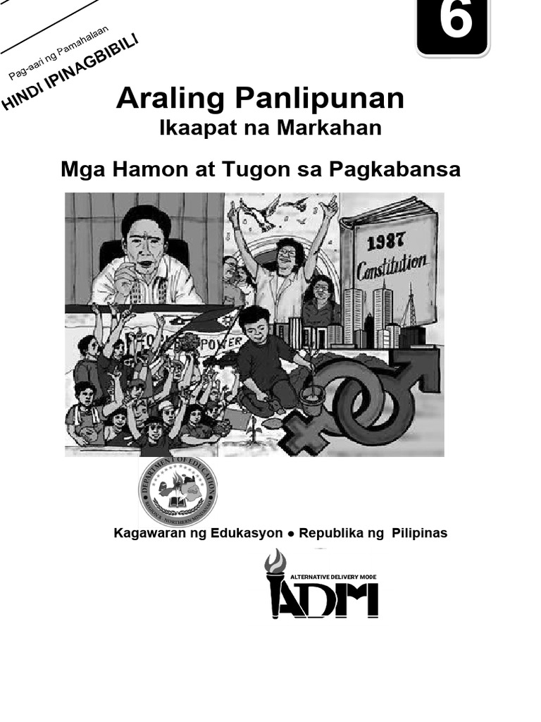 Araling Panlipunan: Ikaapat Na Markahan Mga Hamon at Tugon Sa Pagkabansa | PDF