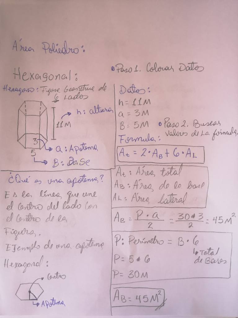 Área de Poliedro | PDF