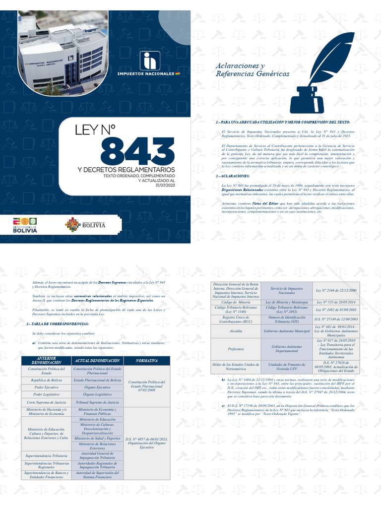 Ley 843 | PDF