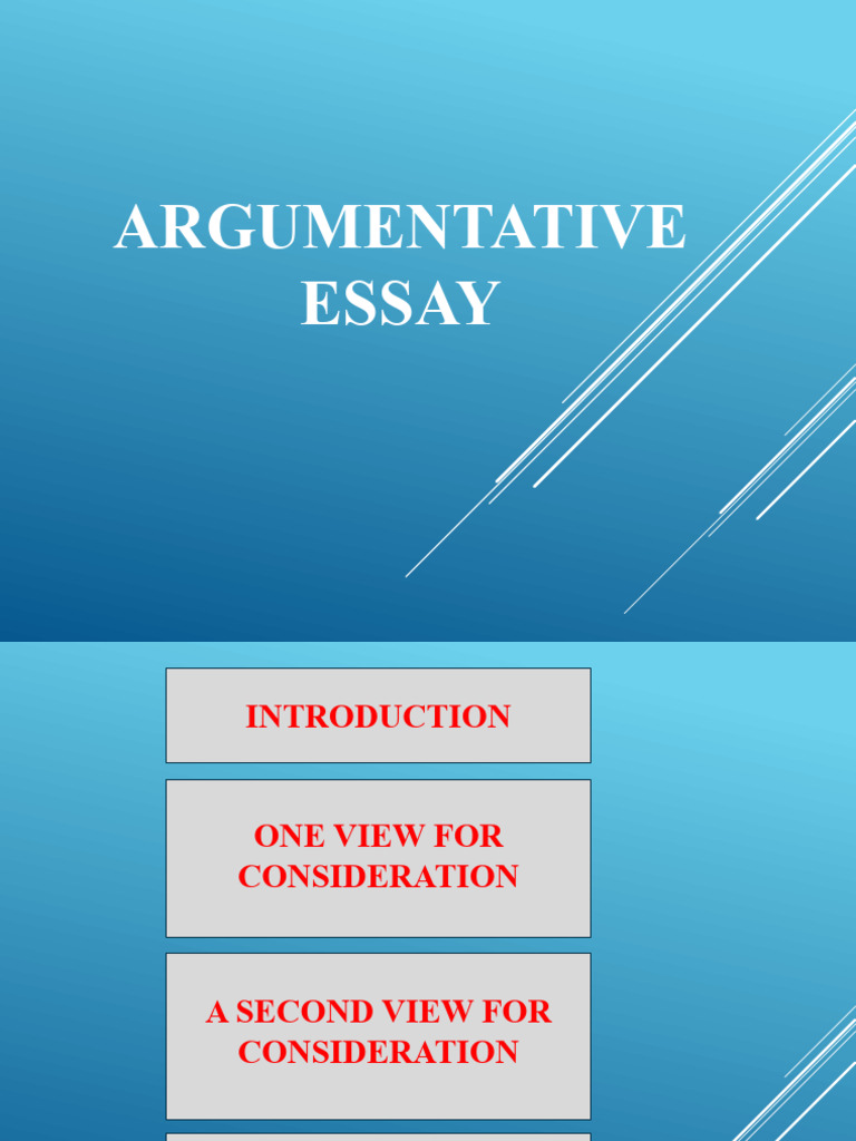 Argumentative Essay | PDF