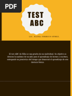 Test ABC de Lorenzo Filho: Aplicación y Corrección | PDF