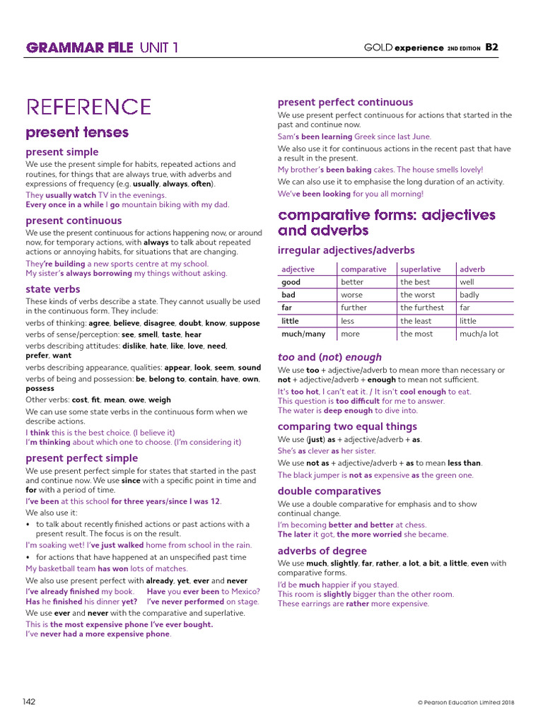 Grammar Practice: Tenses & Comparatives | PDF | Adjective | Adverb