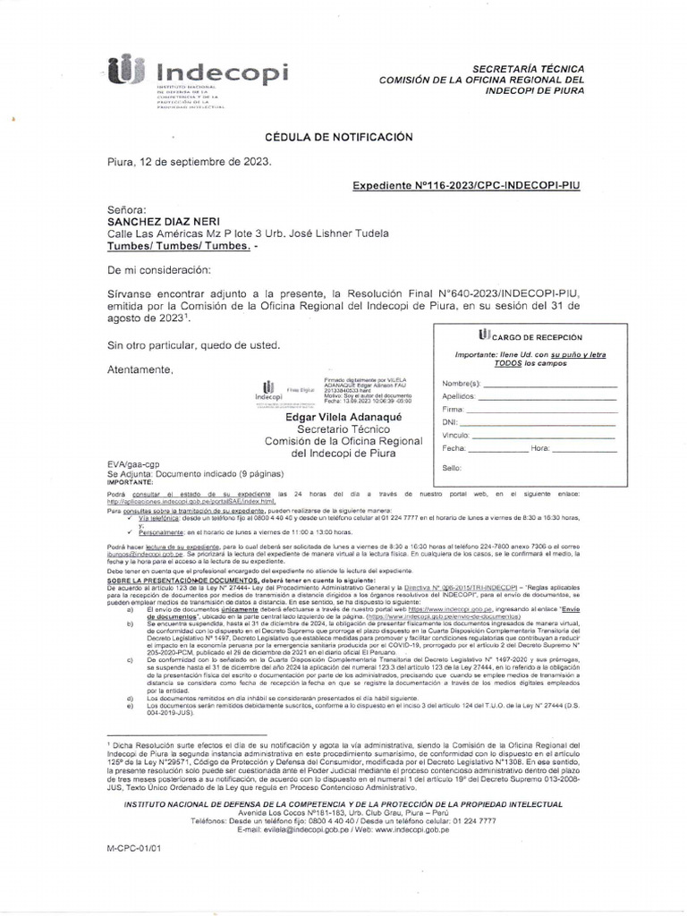 Resolucion de Indecopi | PDF