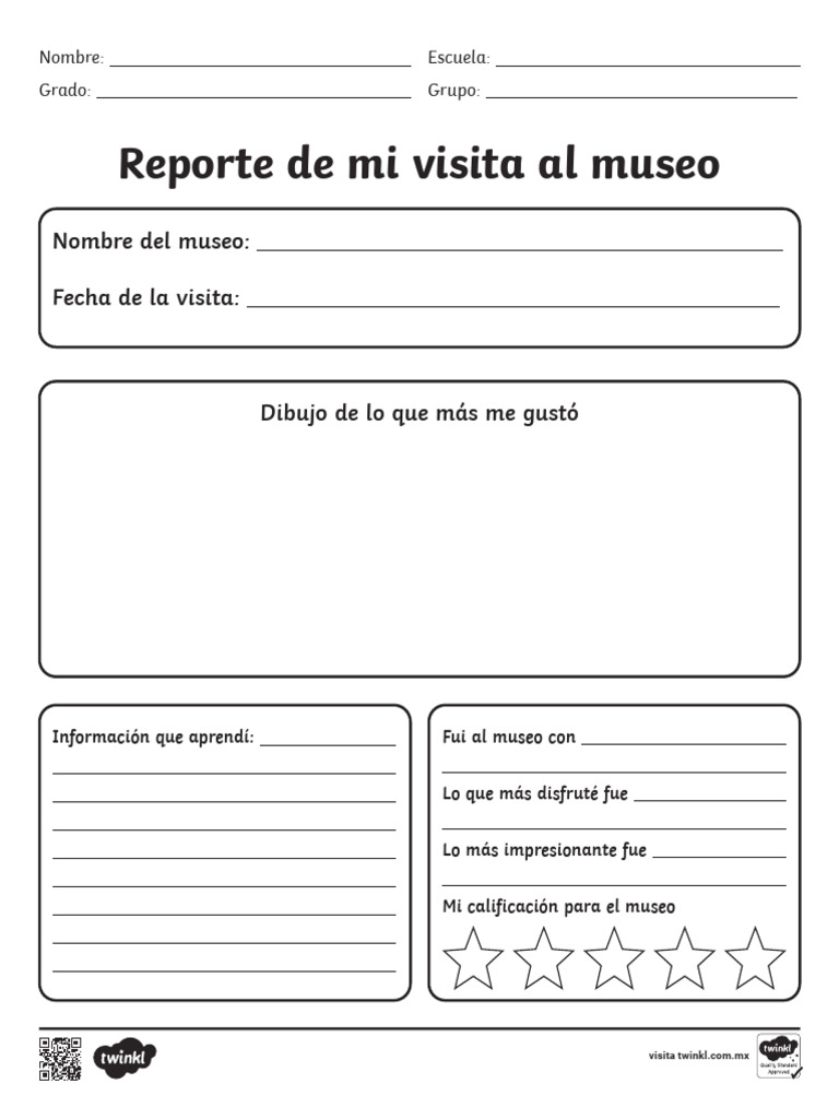 Sa Cs 1667193413 Hoja de Actividad Reporte de Mi Visita Al Museo Ver 1 ...