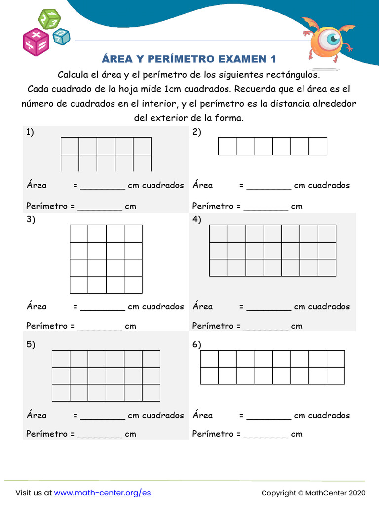 Area and Perimeter Quiz 1 | PDF