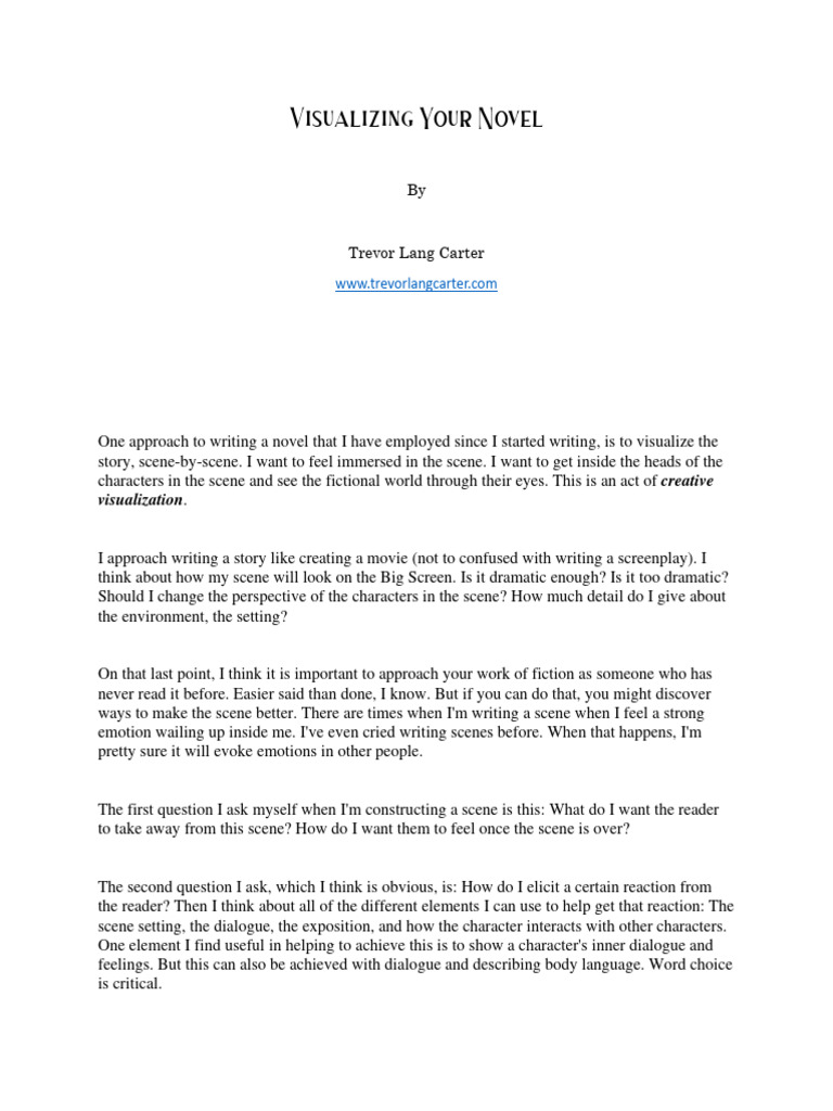 Visualizing Your Novel | PDF