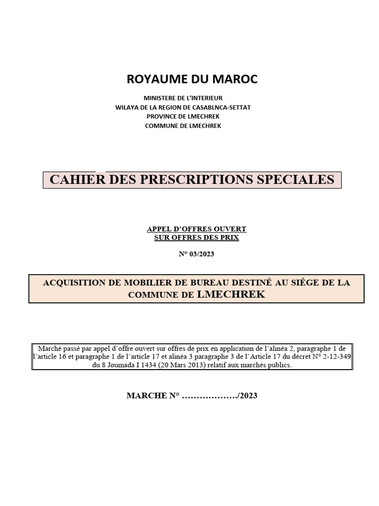 Cps Mobilier Des Bureau | PDF