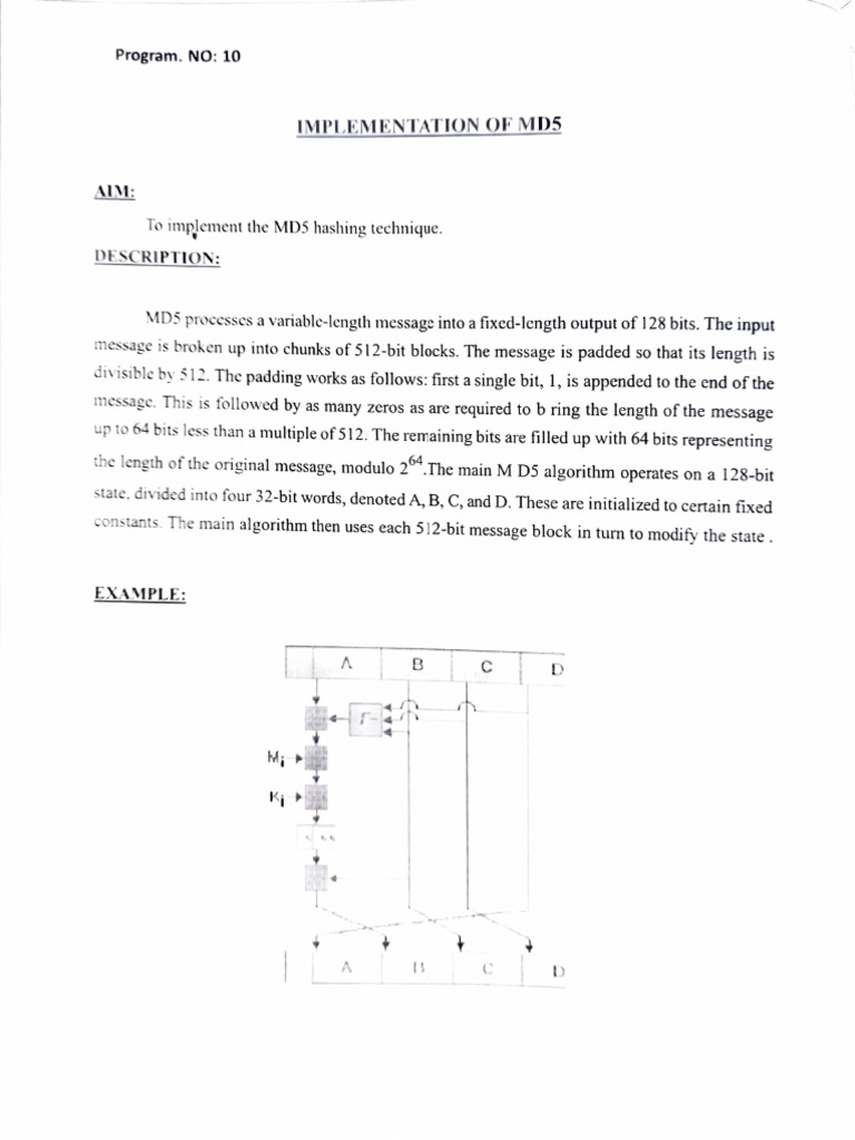 MD5 and SHA 1 | PDF | Algorithms And Data Structures | Applied Mathematics