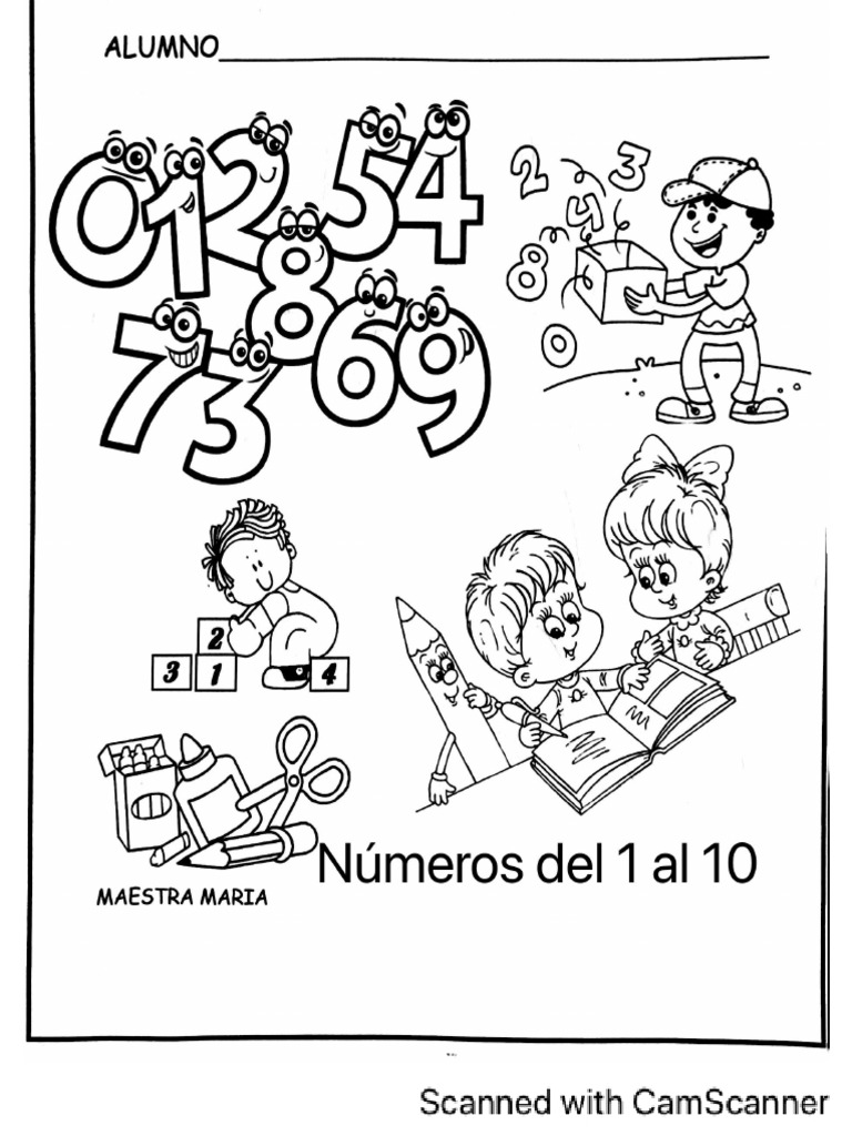 Cuadernillo números 1-10 | PDF