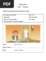 Let's Go 1 Test (Units 5-8) | PDF | Language Arts & Discipline