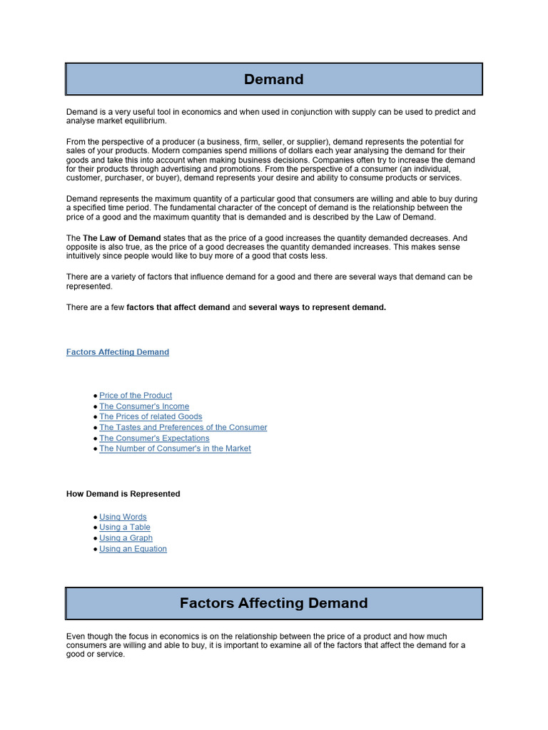 Demand Function | PDF | Demand | Goods