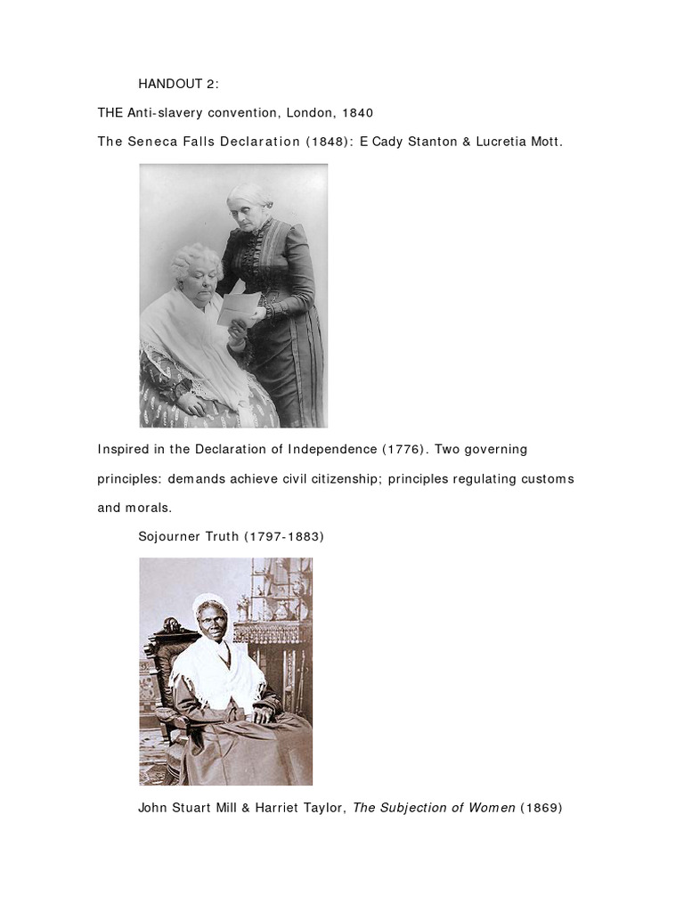 Seneca Falls Declaration Overview | PDF