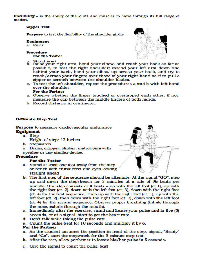 Physical Fitness Test | PDF